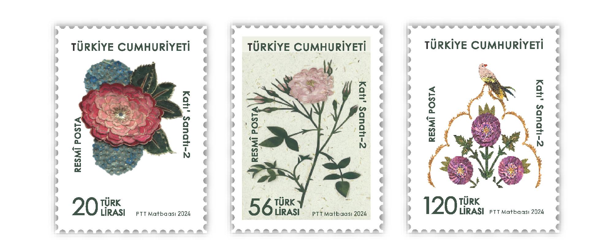 KATI' SANATI-2 RESMİ POSTA PULLARI